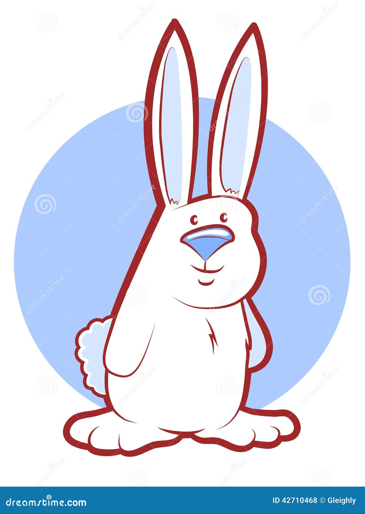White Rabbit Cartoon stock vector. Illustration of design - 42710468
