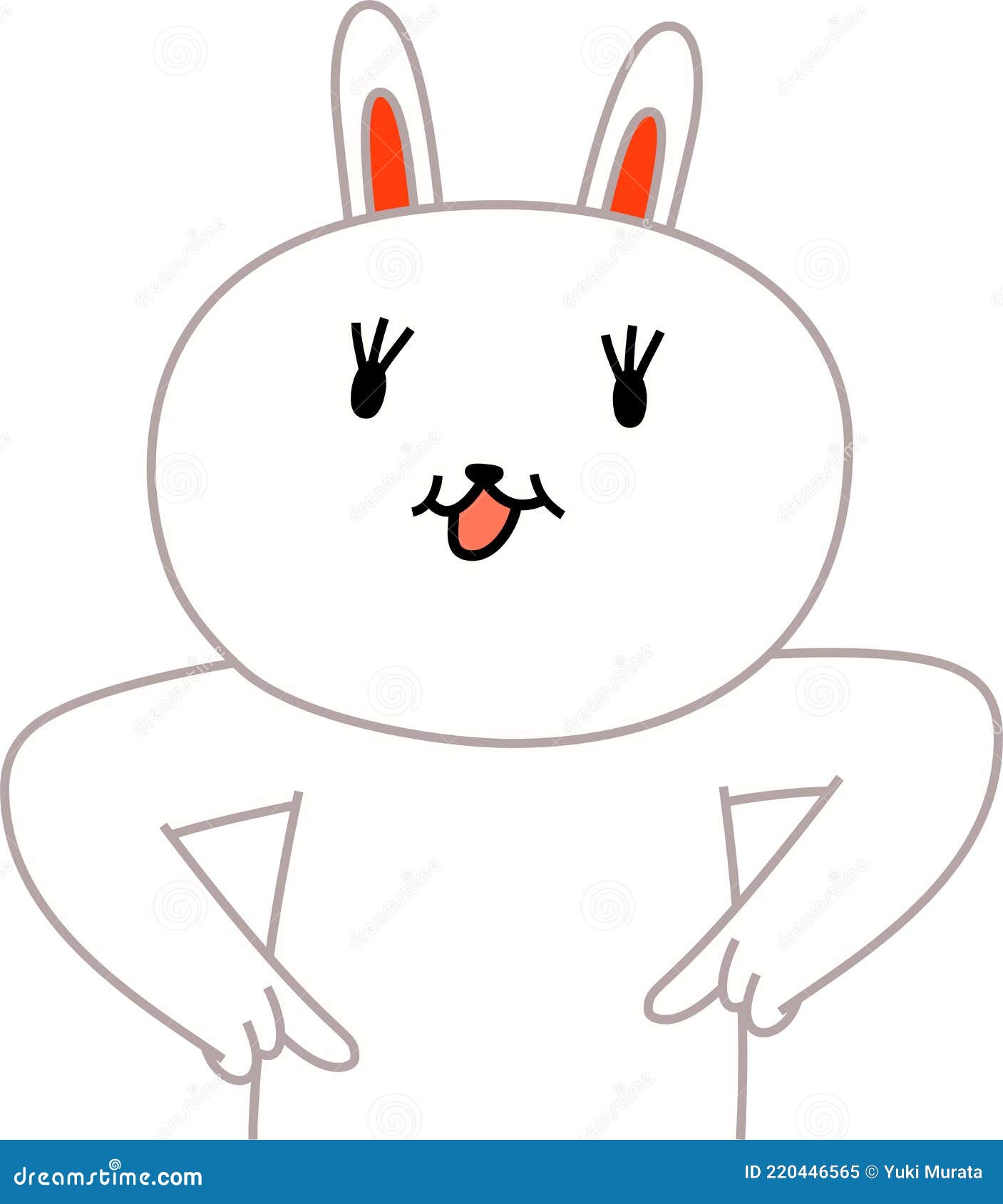 White Rabbit that Guides You by Pointing Your Finger Stock Vector ...