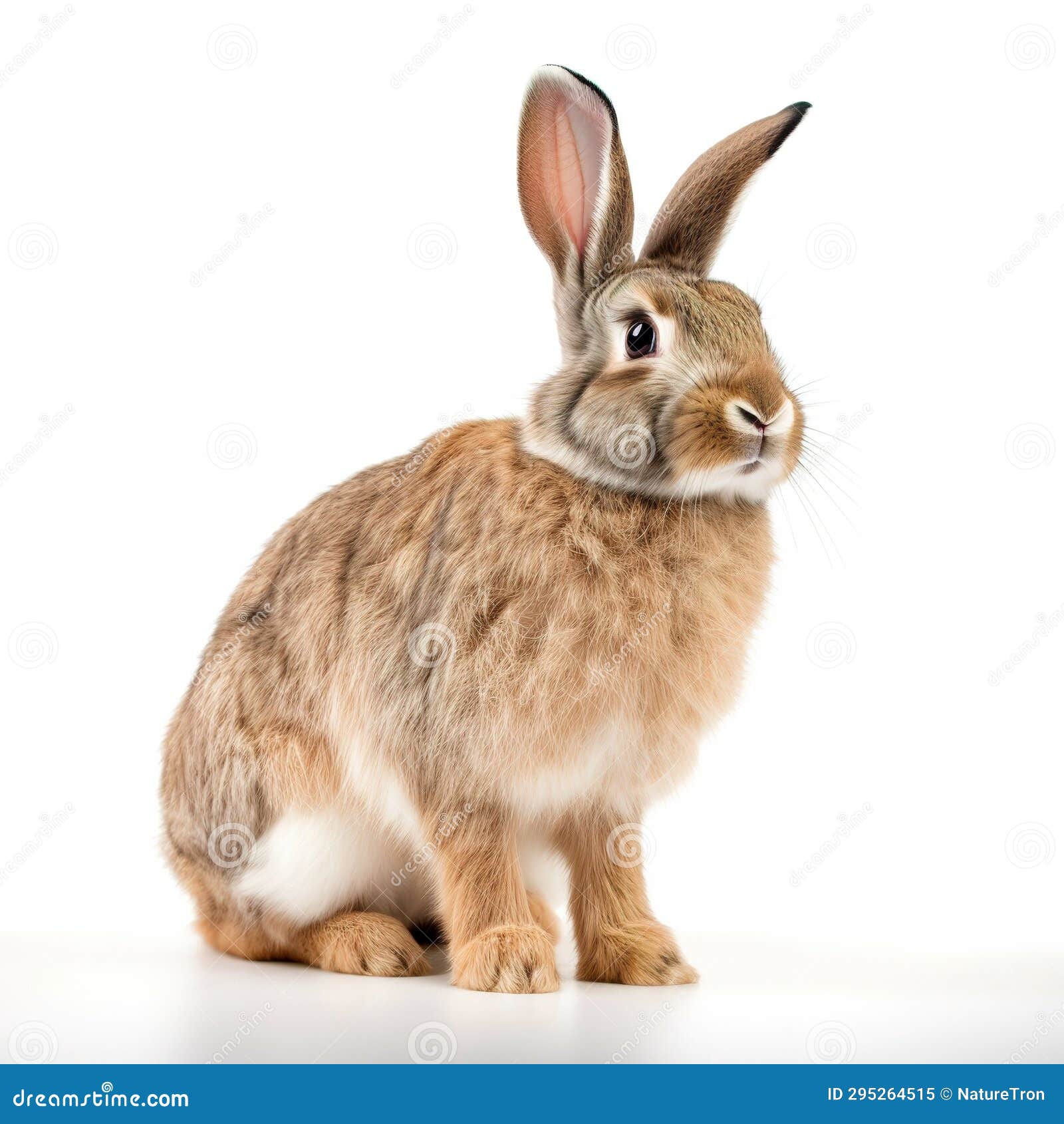 White Rabbit Isolated on White Rabbit Isolated on White Background ...