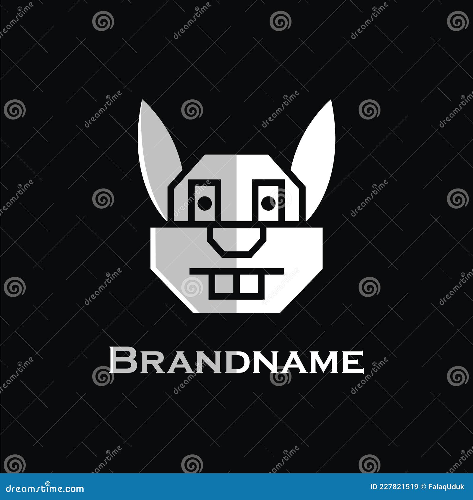 White rabbit logo stock vector. Illustration of easter - 227821519