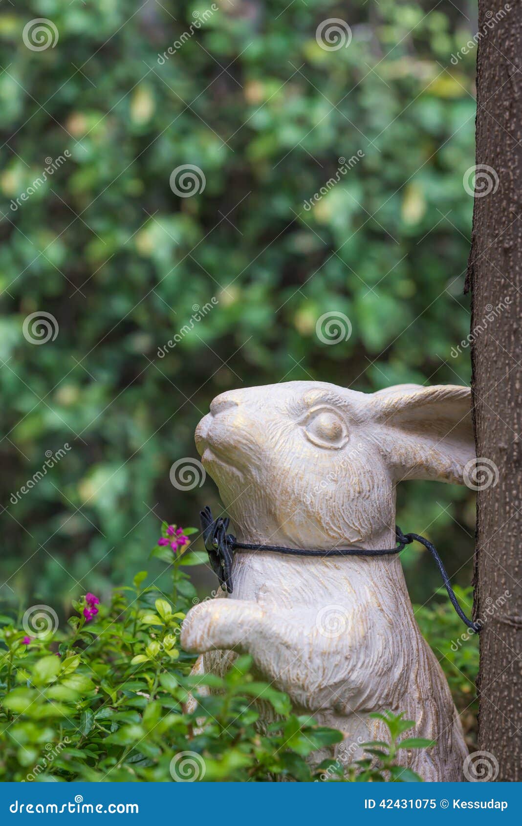 A White Rabbit Made from Ceramic for Decoration Stock Image - Image of ...