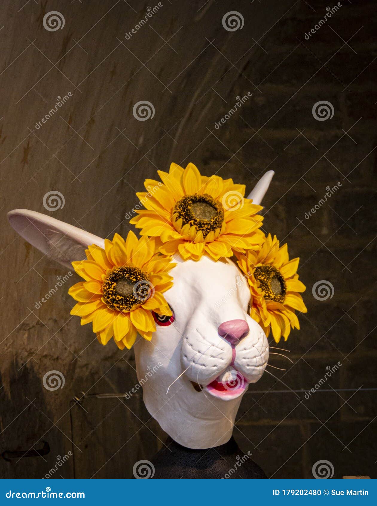White Rabbit Mask stock photo. Image of ears, touristic - 179202480