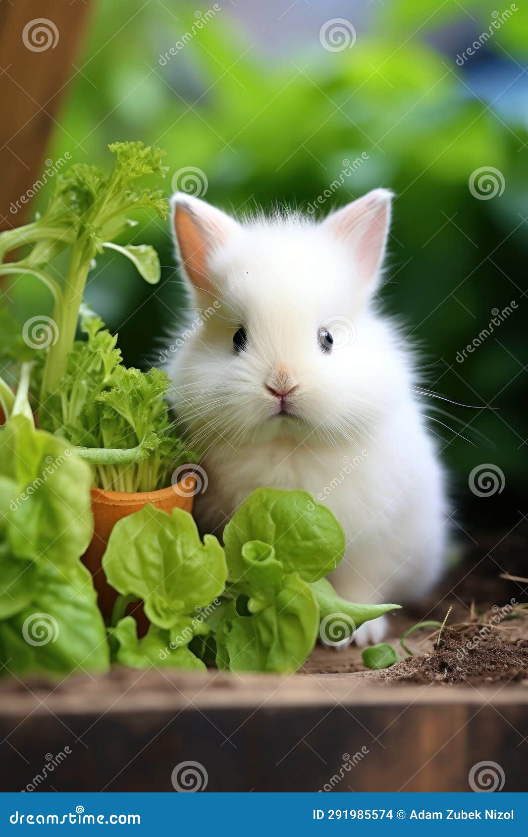 A white rabbit in a pot stock illustration. Illustration of animal ...