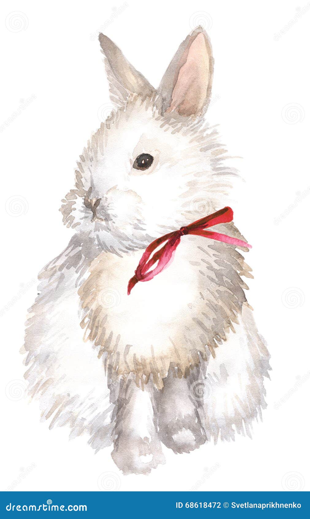 White rabbit stock illustration. Illustration of hare - 68618472