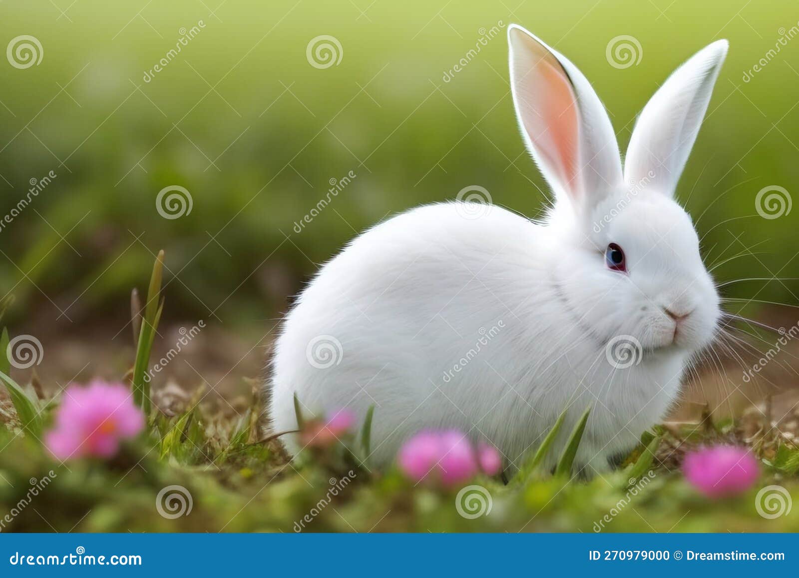 White rabbit stock illustration. Illustration of natural - 270979000