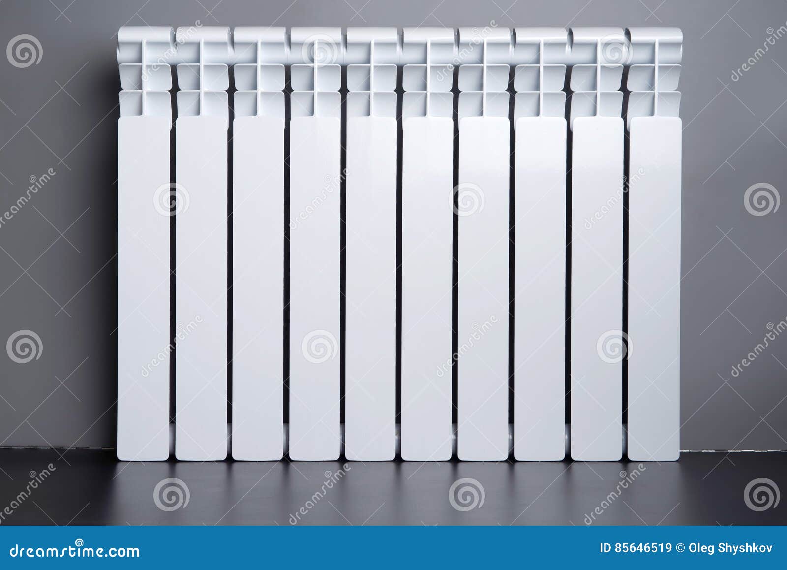 White Radiator in an Apartment Stock Image - Image of supply, interior ...