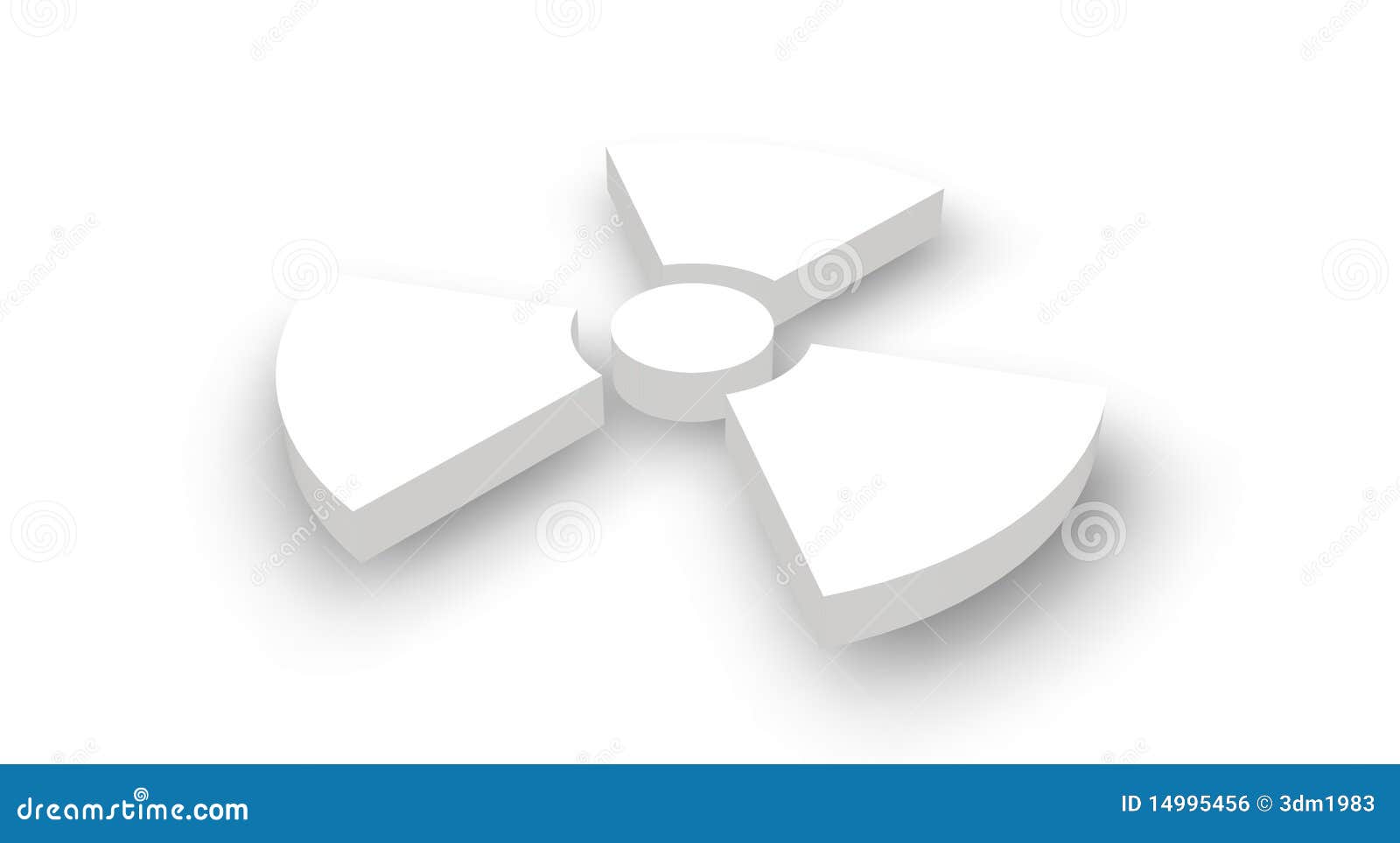 White Radioactive Radiation Sign Stock Illustration - Illustration of ...