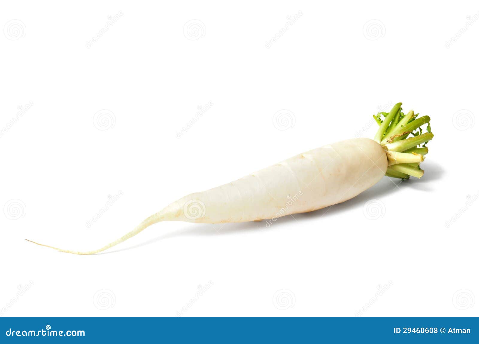White Radish Background With Roots On The Table In Light And Shade ...