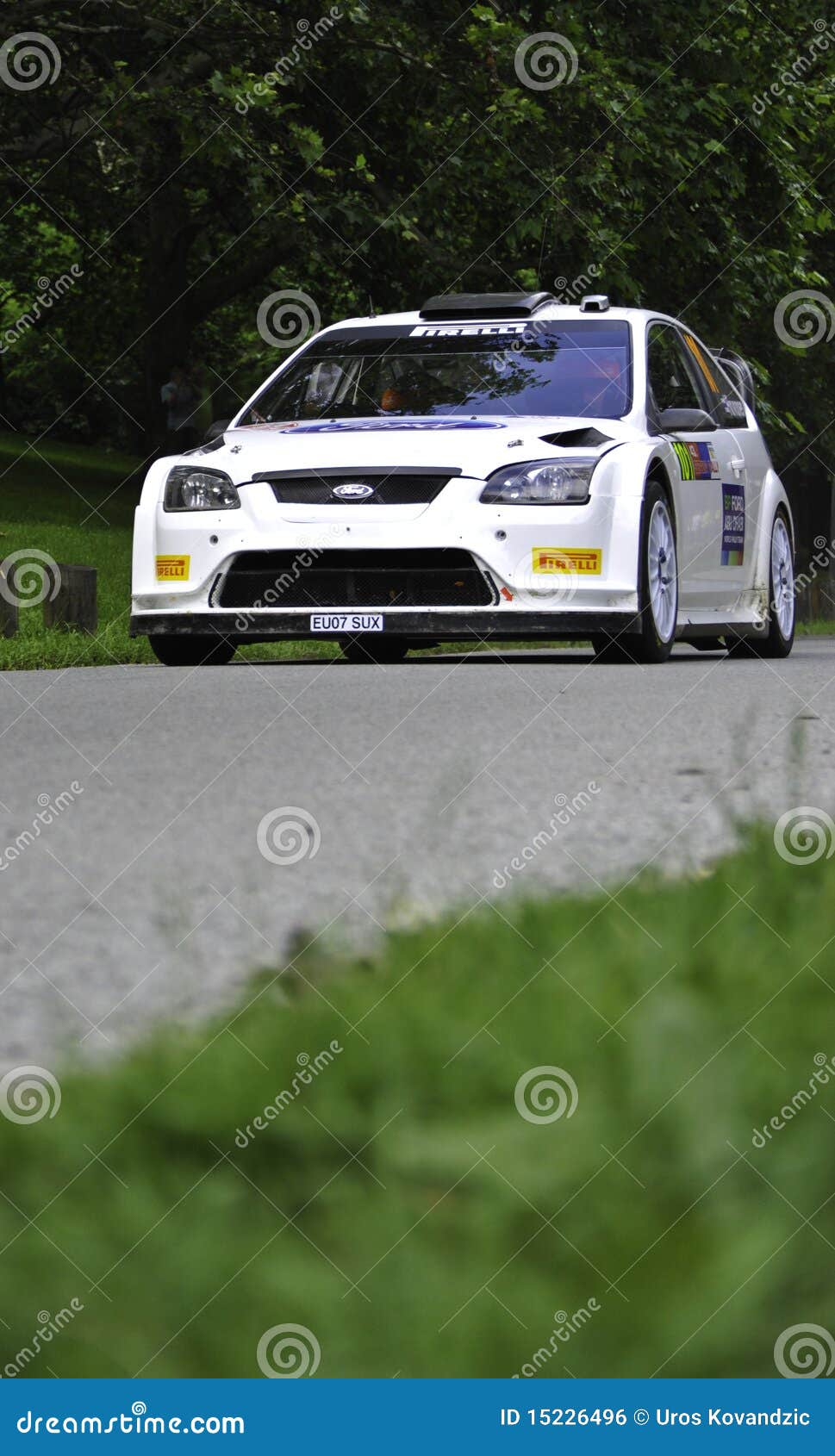 White rally car editorial photo. Image of action, auto - 15226496