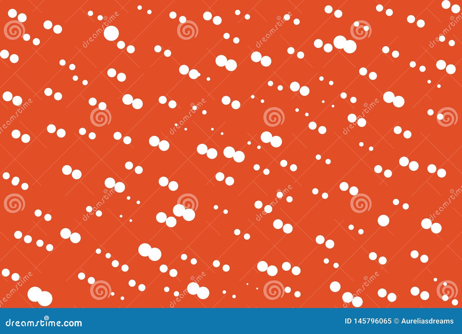 White Random Dots on Red Background. Abstract Geometric Shapes Pattern ...