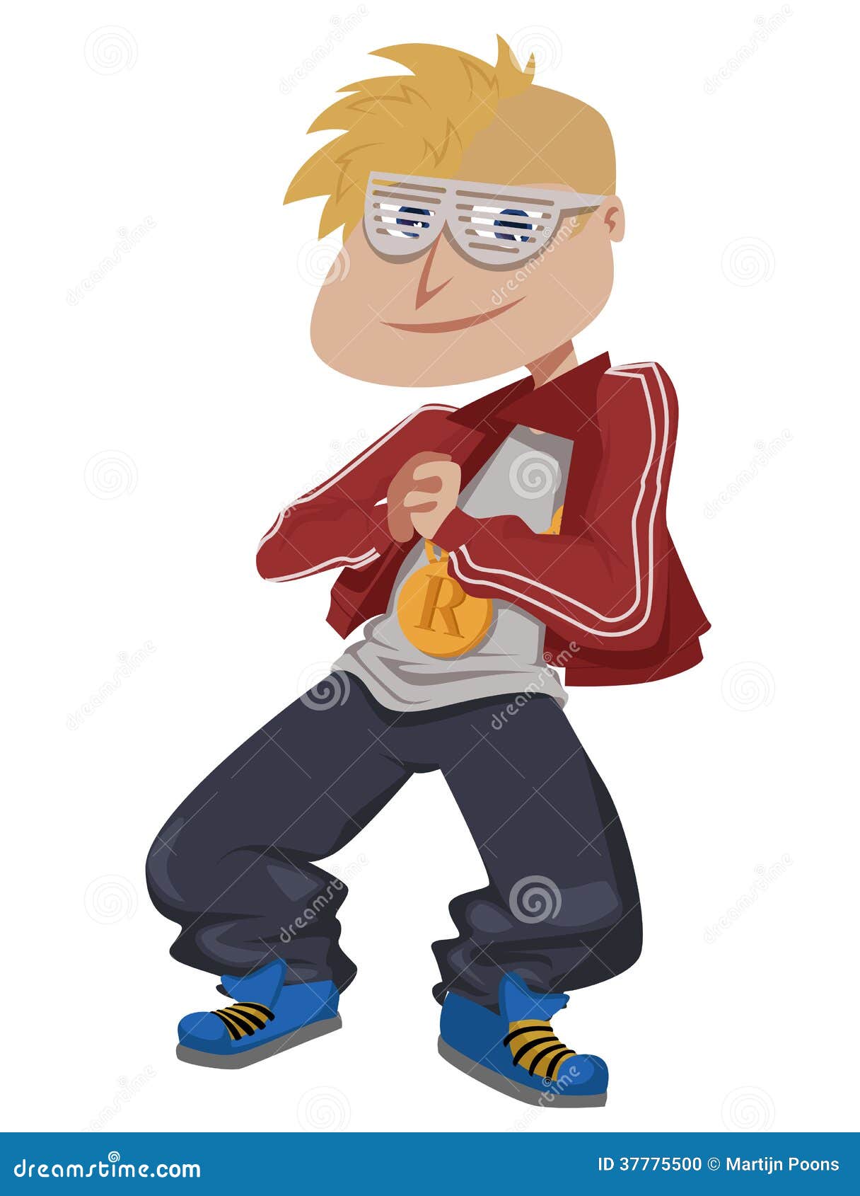 White rapper stock illustration. Illustration of front - 37775500