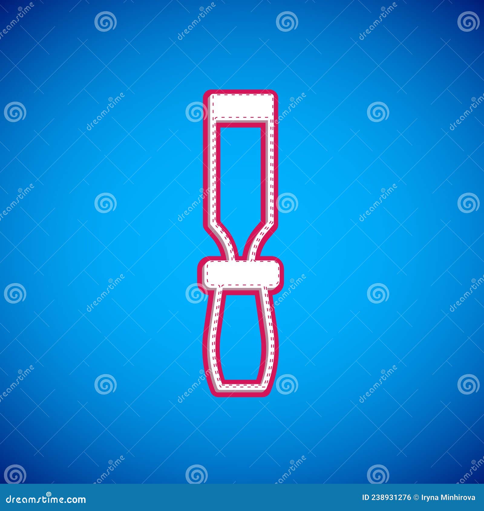 White Rasp Metal File Icon Isolated on Blue Background. Rasp for ...