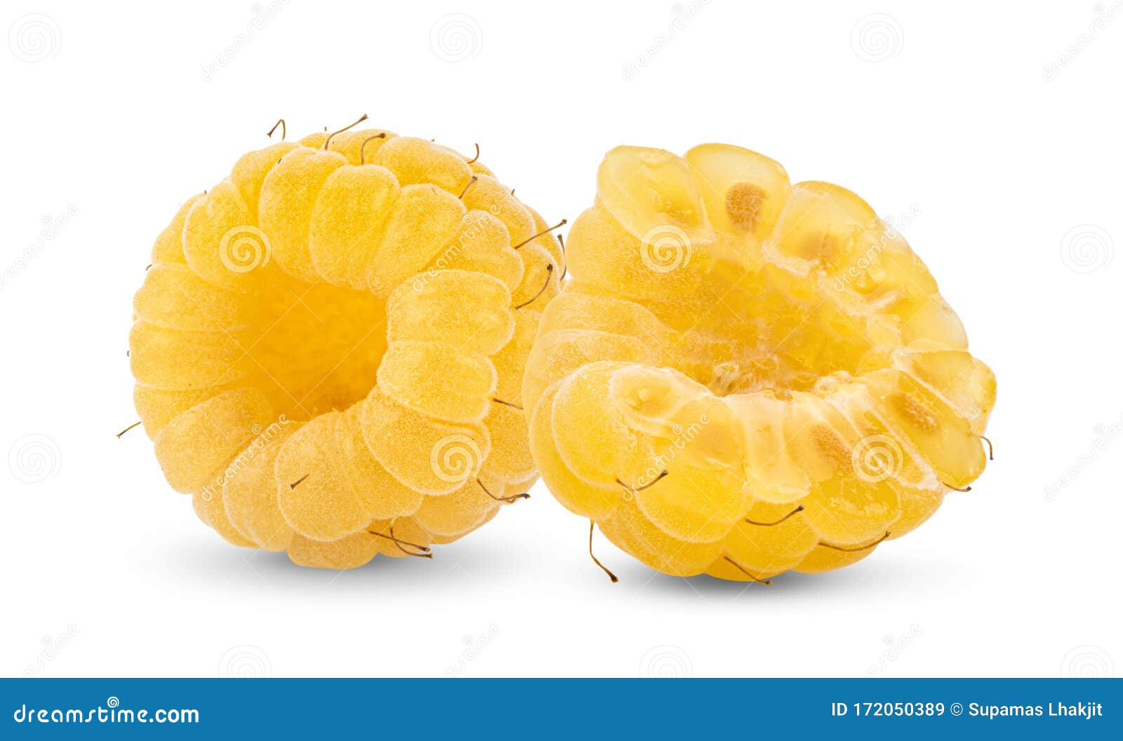 White Raspberries Isolated on White Stock Image - Image of berries ...