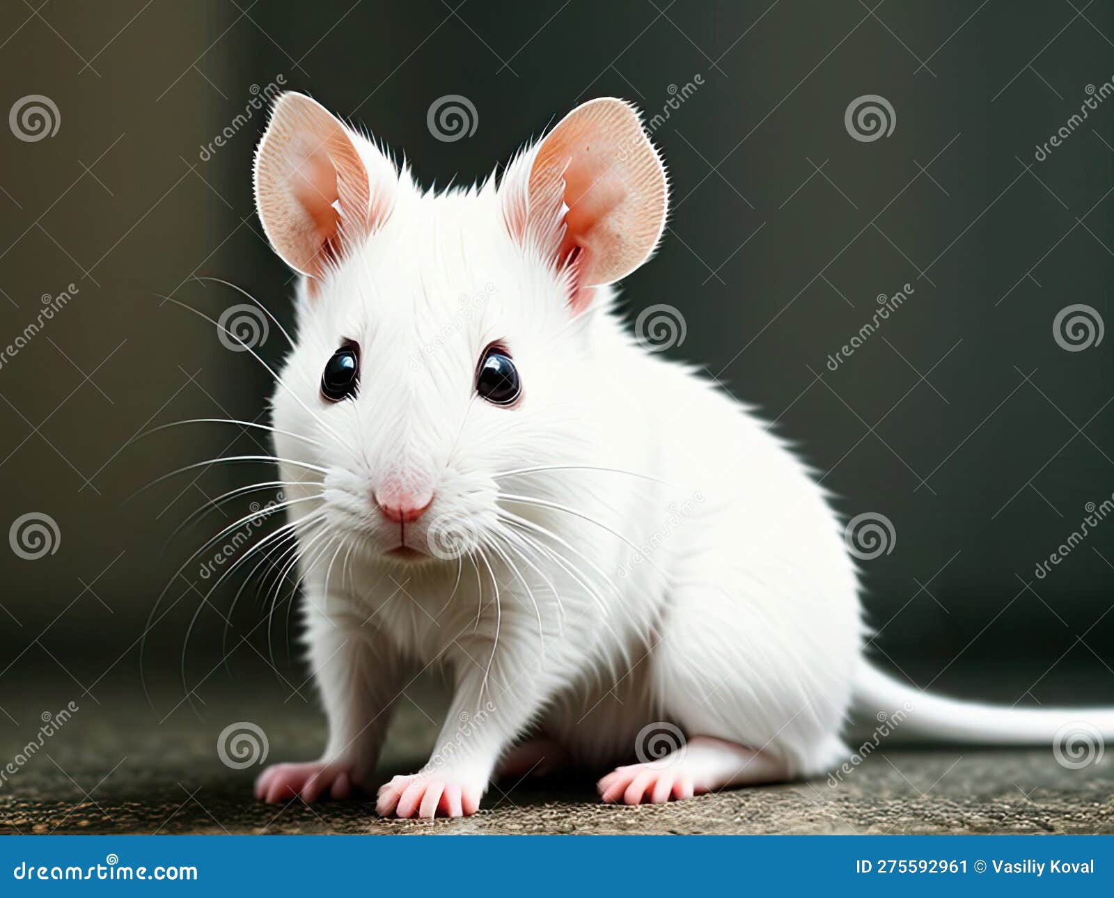White rat. Generative Ai stock illustration. Illustration of biology ...