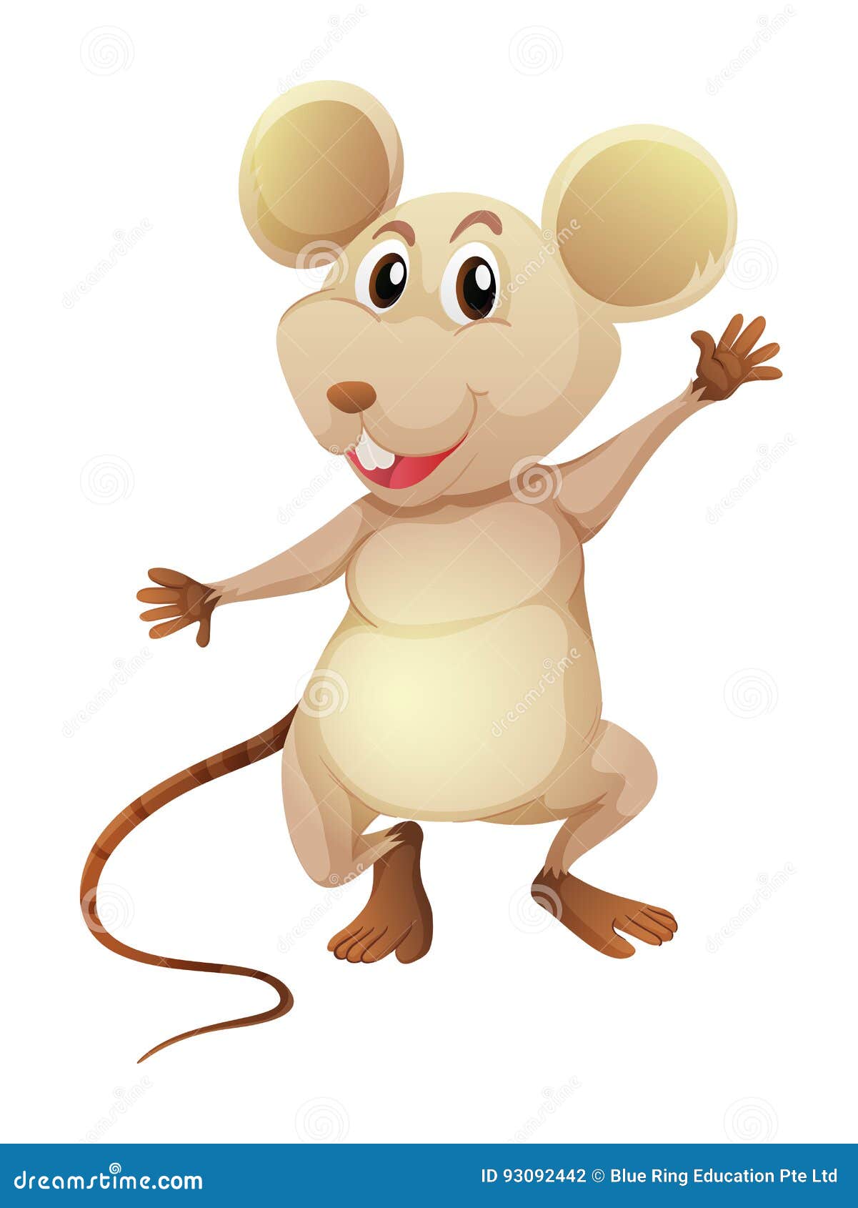 White rat with happy face stock vector. Illustration of clipping - 93092442