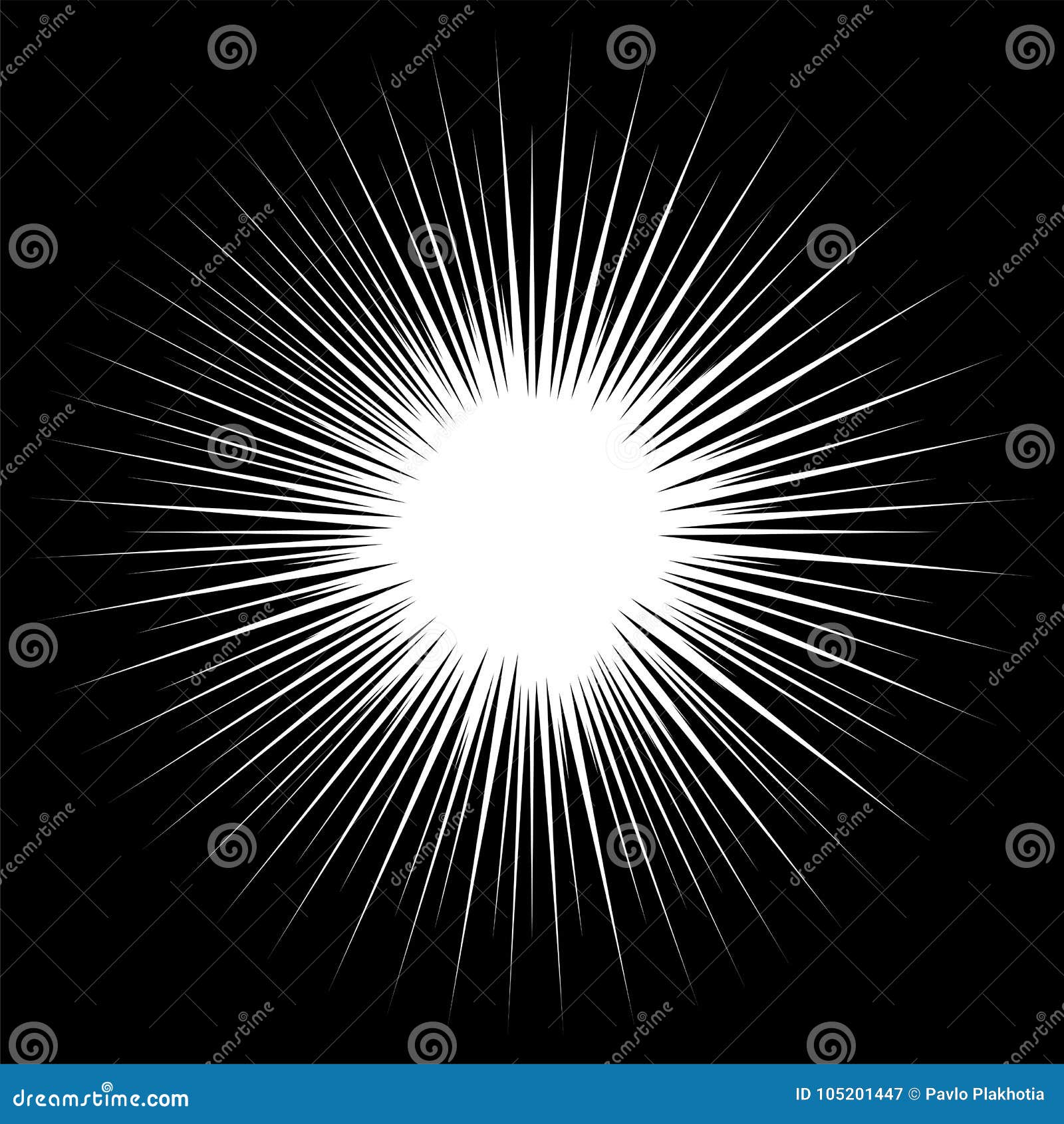 Black and White Rays Vector Illustration Stock Vector - Illustration of ...