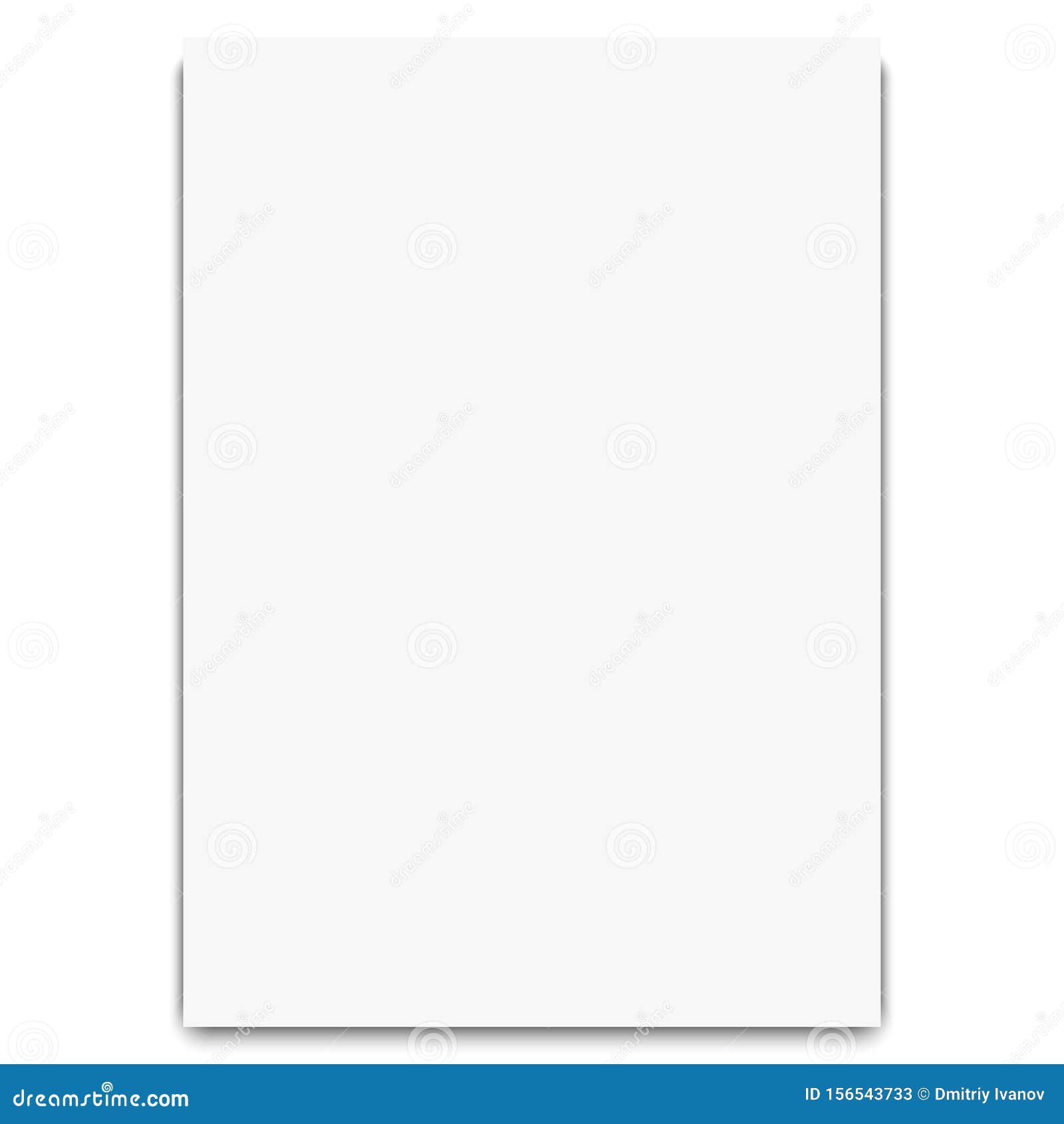 White Realistic Blank Paper Page Stock Vector - Illustration of curl ...