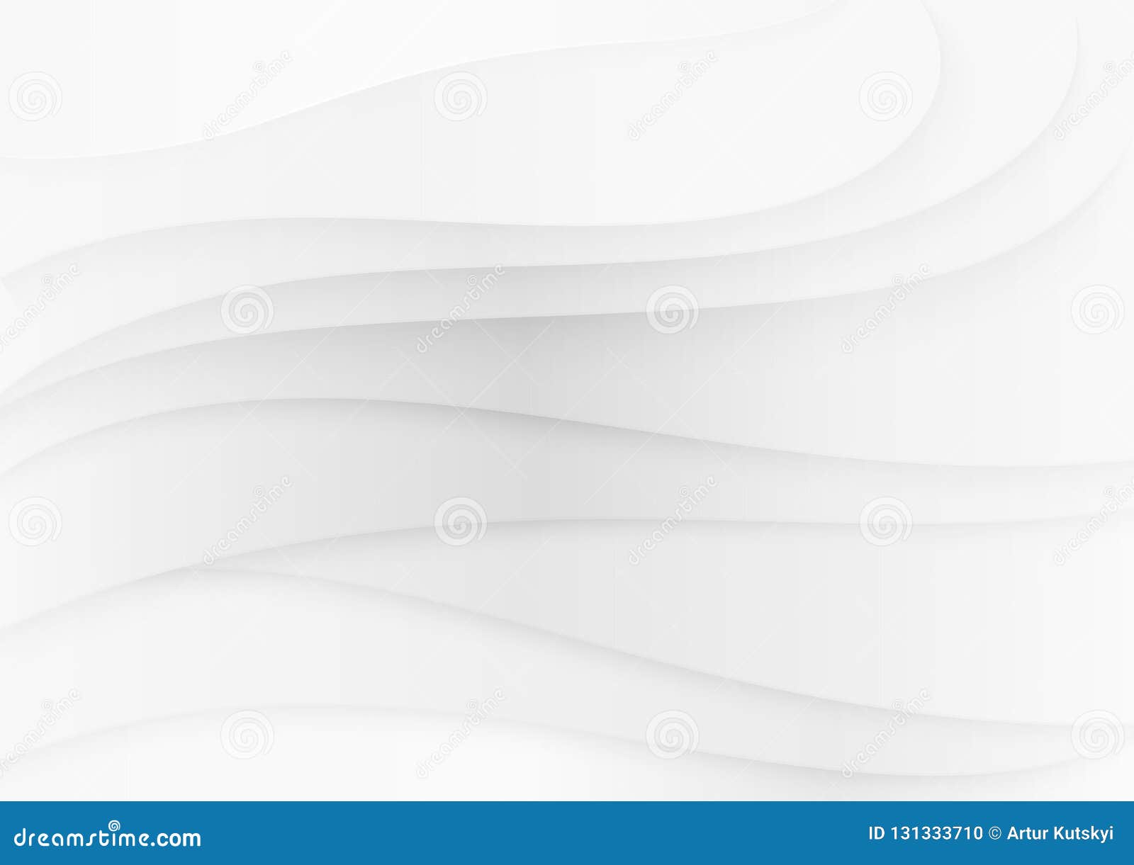White Realistic Soft Paper Waves Texture Background. Stock Vector ...