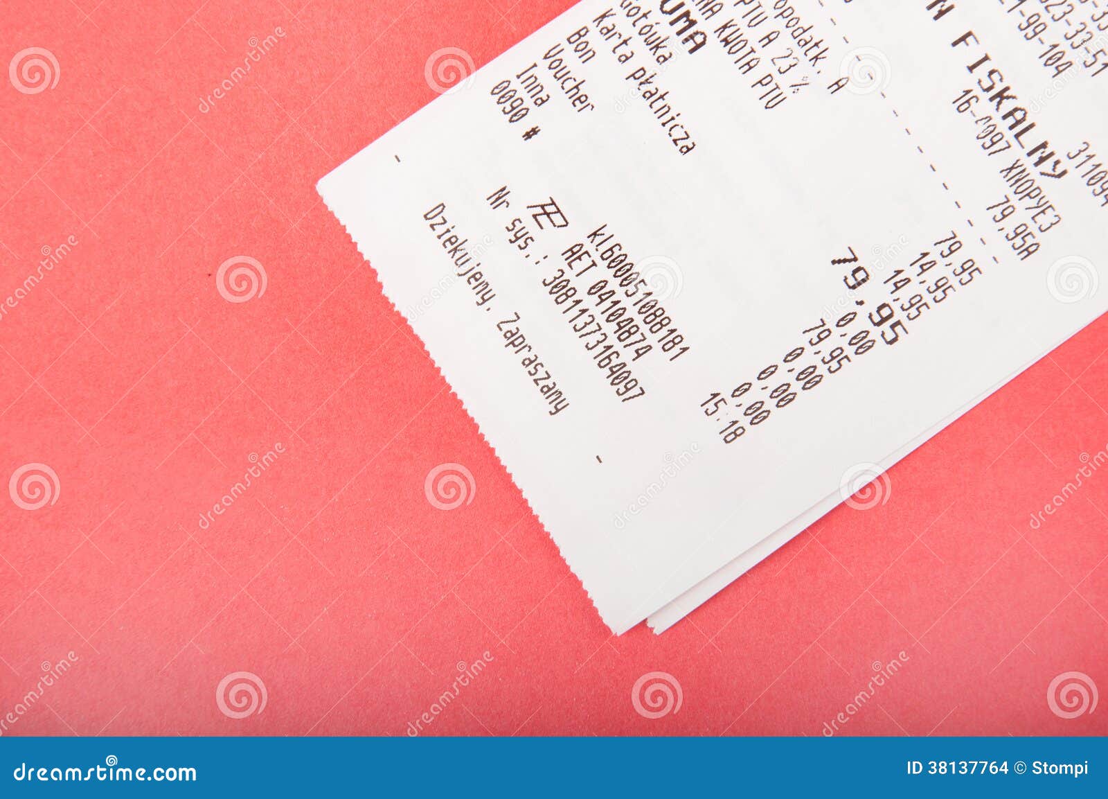 White Receipt Stock Photo | CartoonDealer.com #38137764