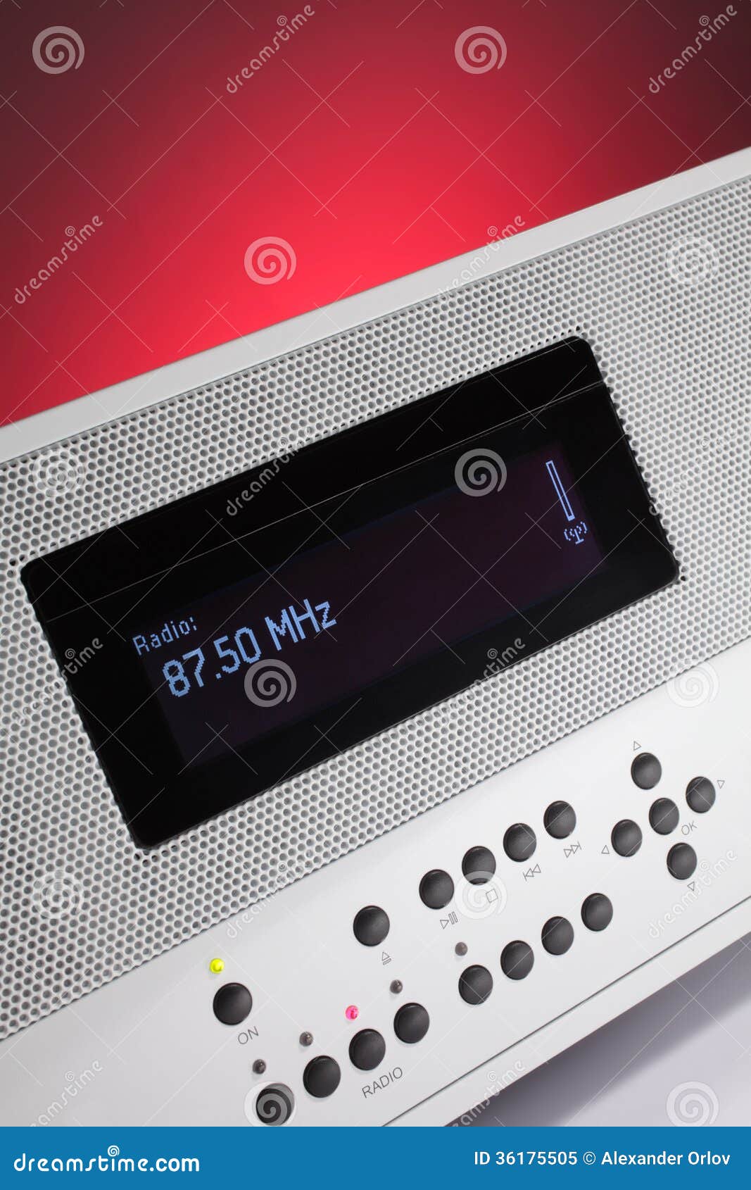 White receiver stock image. Image of dvdplayer, electrical - 36175505