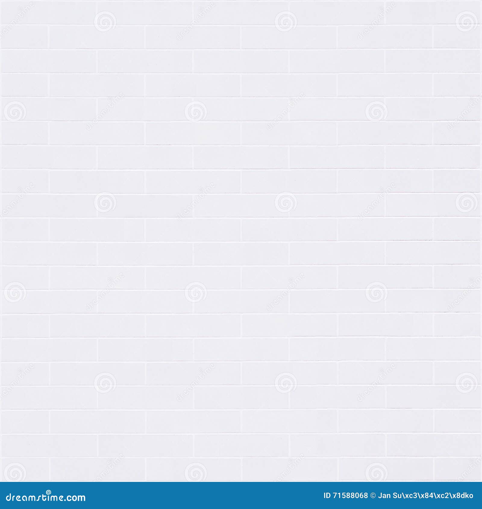 White Rectangle Brick Mosaic in Square Form Stock Photo - Image of ...