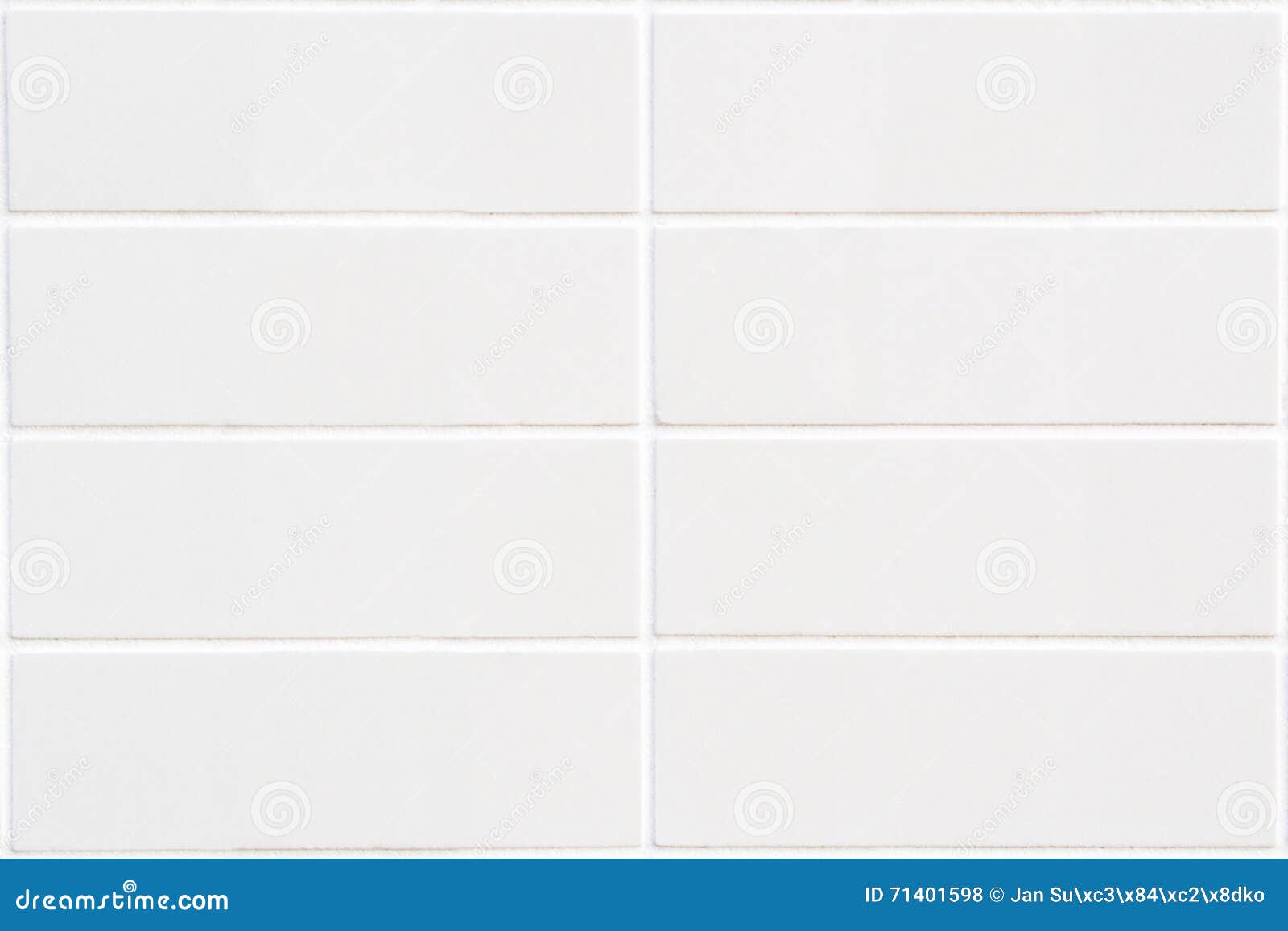 White Rectangle Mosaic With Horizontal Structure Stock Photography ...