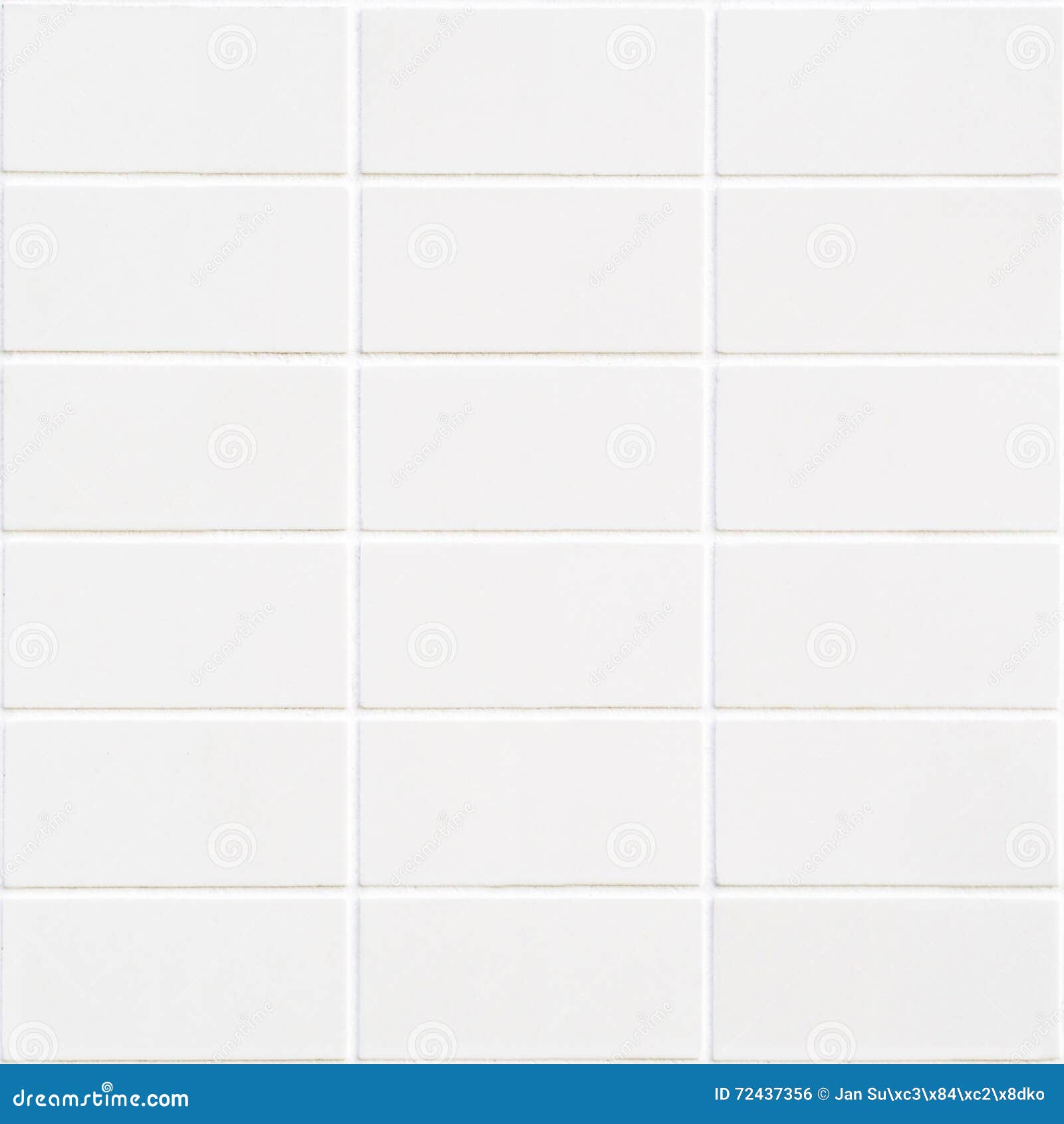 White Rectangle Mosaic with Horizontal Structure Stock Photo - Image of ...