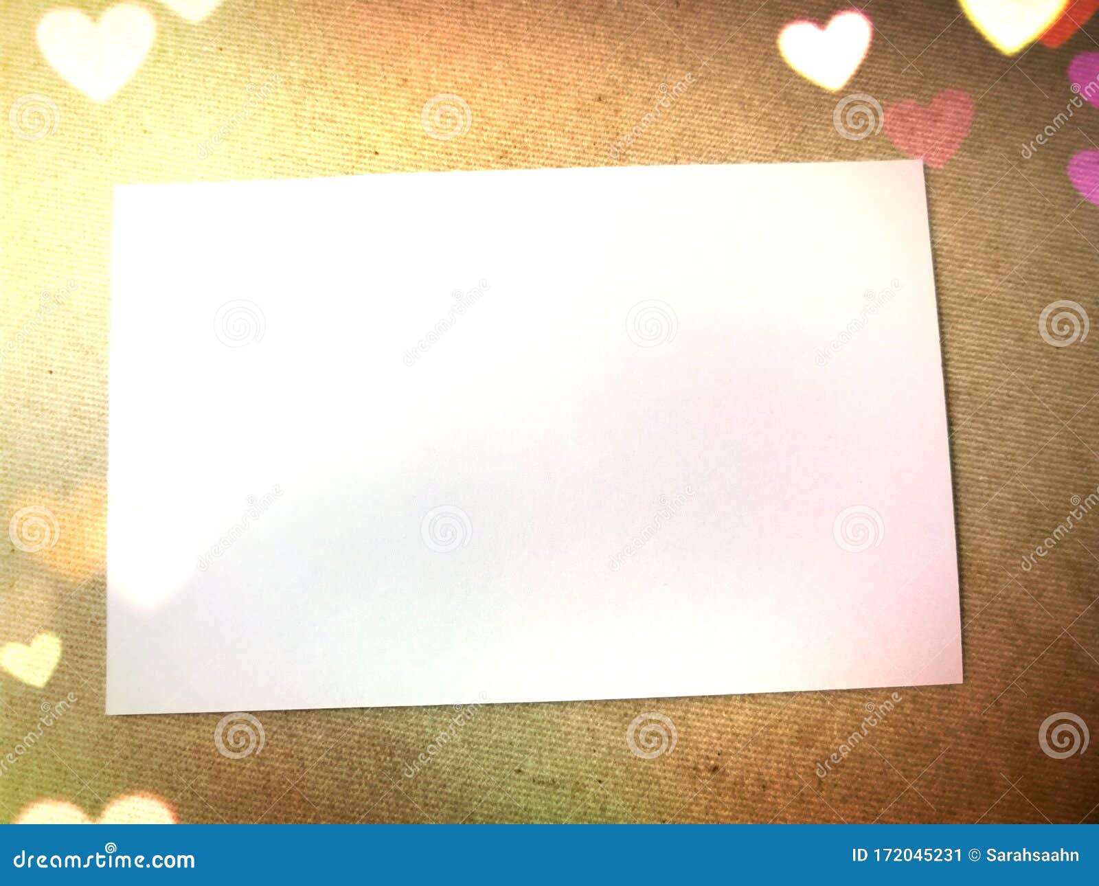 White Rectangle Paper on Grunge Fabric Background Stock Image - Image ...