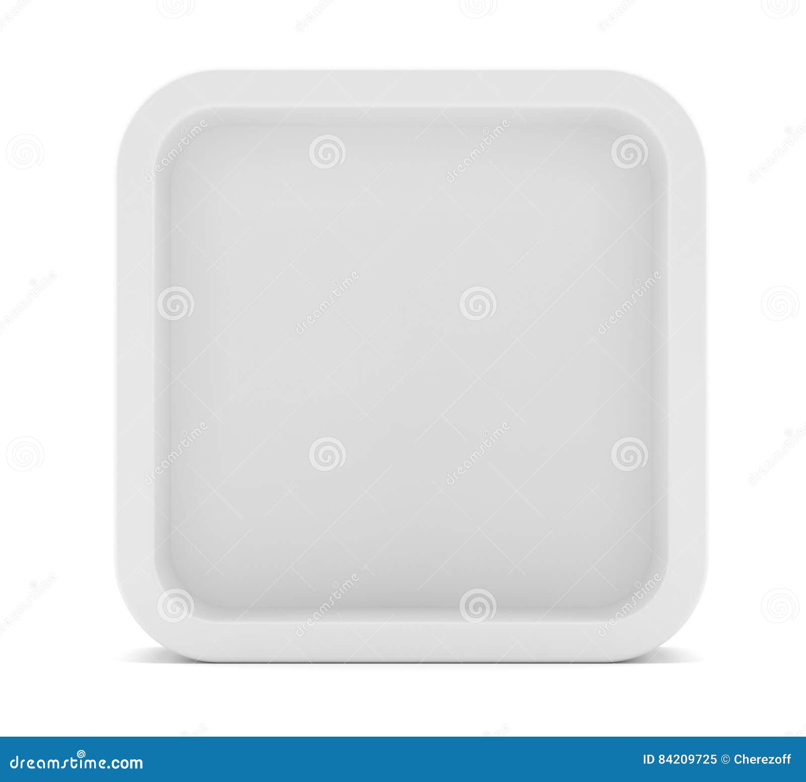 White Rectangle with Rounded Corner Stock Illustration - Illustration ...