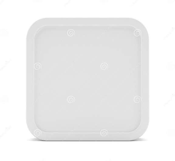 White Rectangle with Rounded Corner Stock Image - Image of concept ...