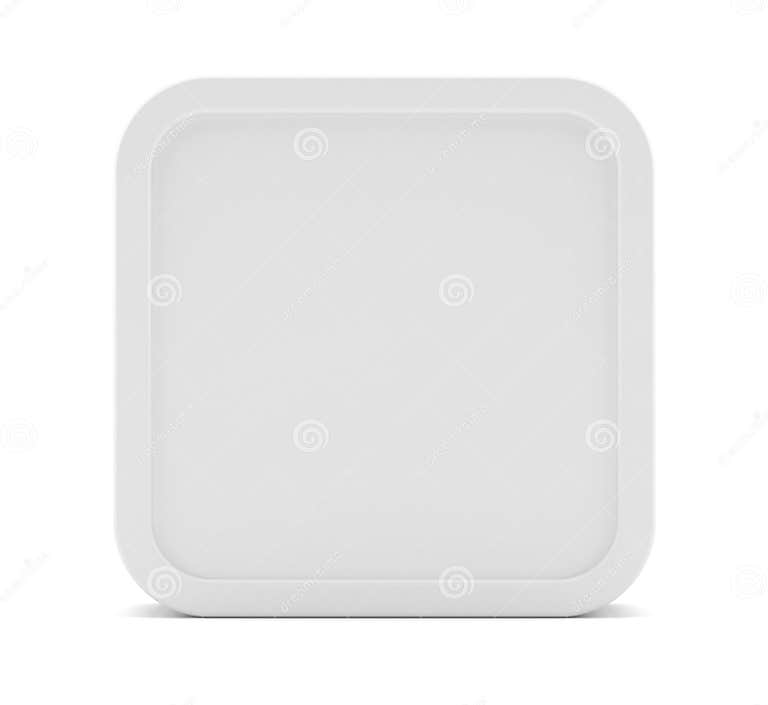White Rectangle with Rounded Corner Stock Image - Image of concept ...