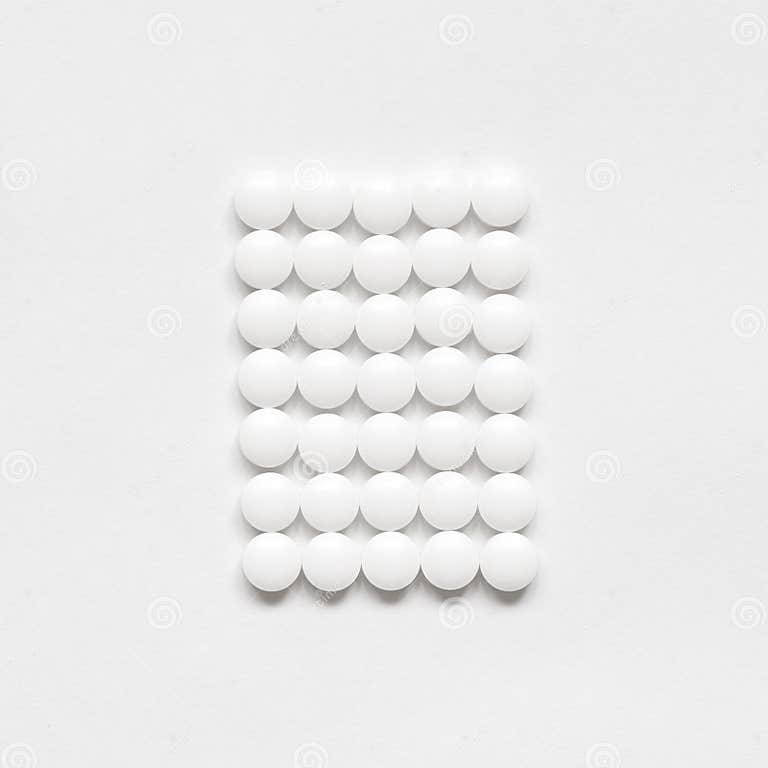 White Rectangle from Tablets Stock Image - Image of capsule, cure: 58520429