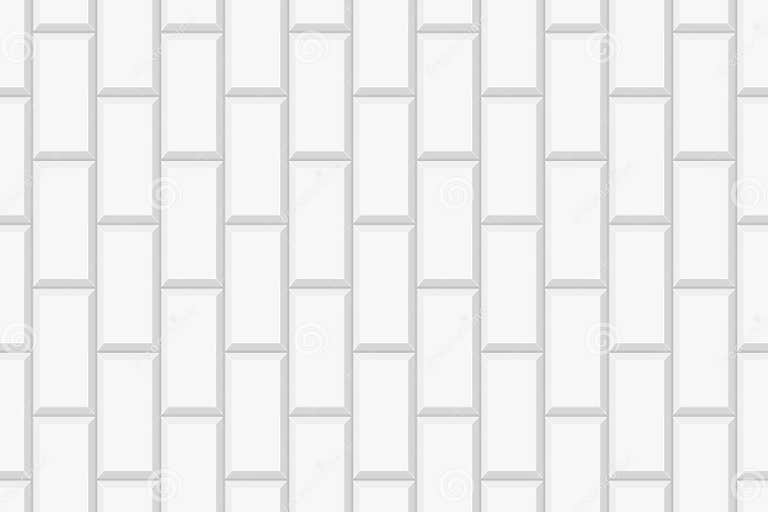 White Rectangle Tile Vertical Layout. Ceramic or Brick Wall Seamless ...