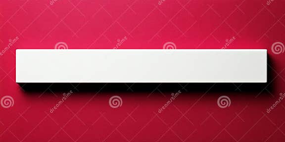 White Rectangular Block on Red Background Minimalist Modern Design ...