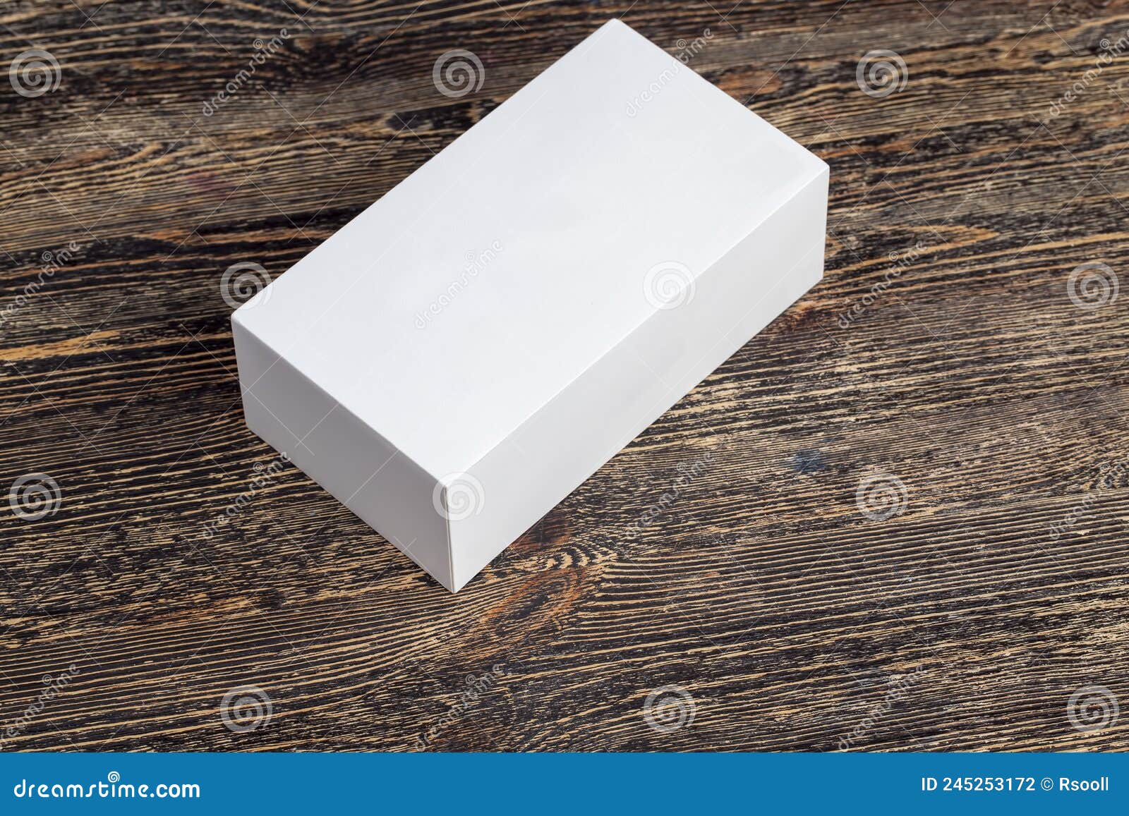 A White Rectangular Box on a Black Board Stock Photo - Image of empty ...