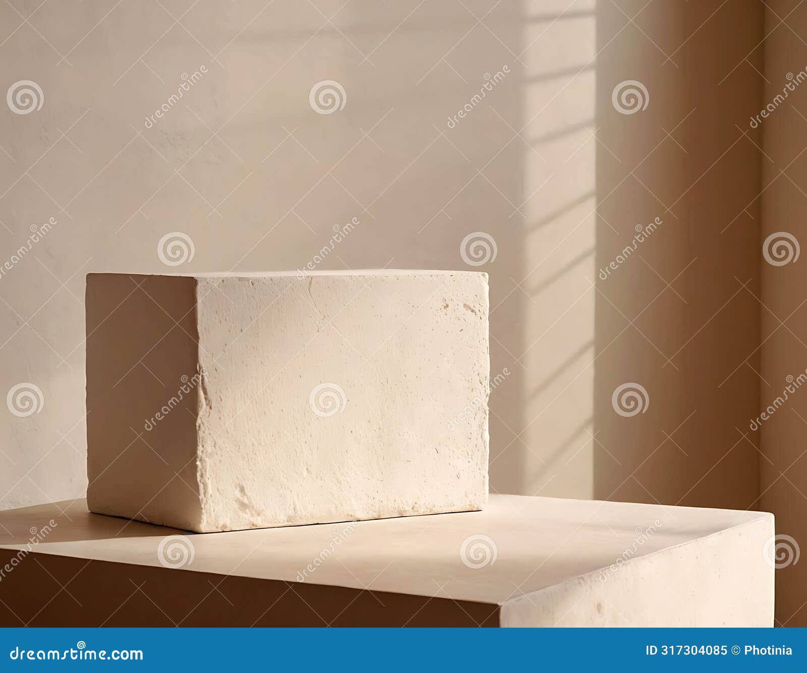 Rectangular Concrete Slab Isolated On White Background Stock Image ...