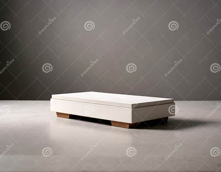 White Rectangular Display Stand for Product Showcase on Marketplaces ...