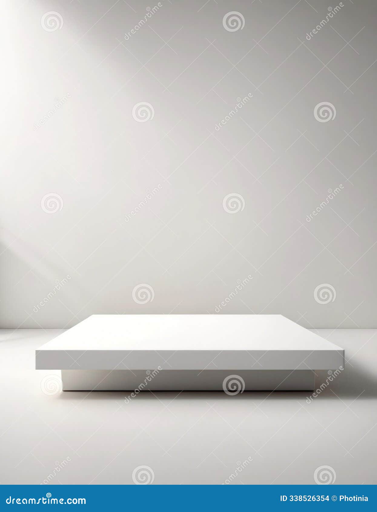 White Rectangular Pedestal for Product Display - Indoors Stock ...