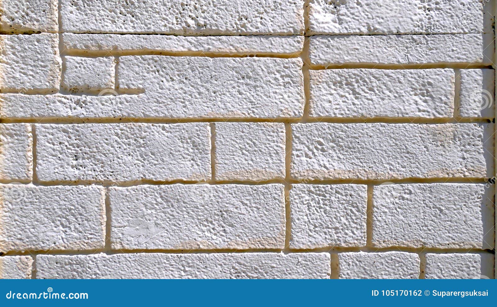 White Rectangular Brick Wall Background Stock Photo - Image of ...