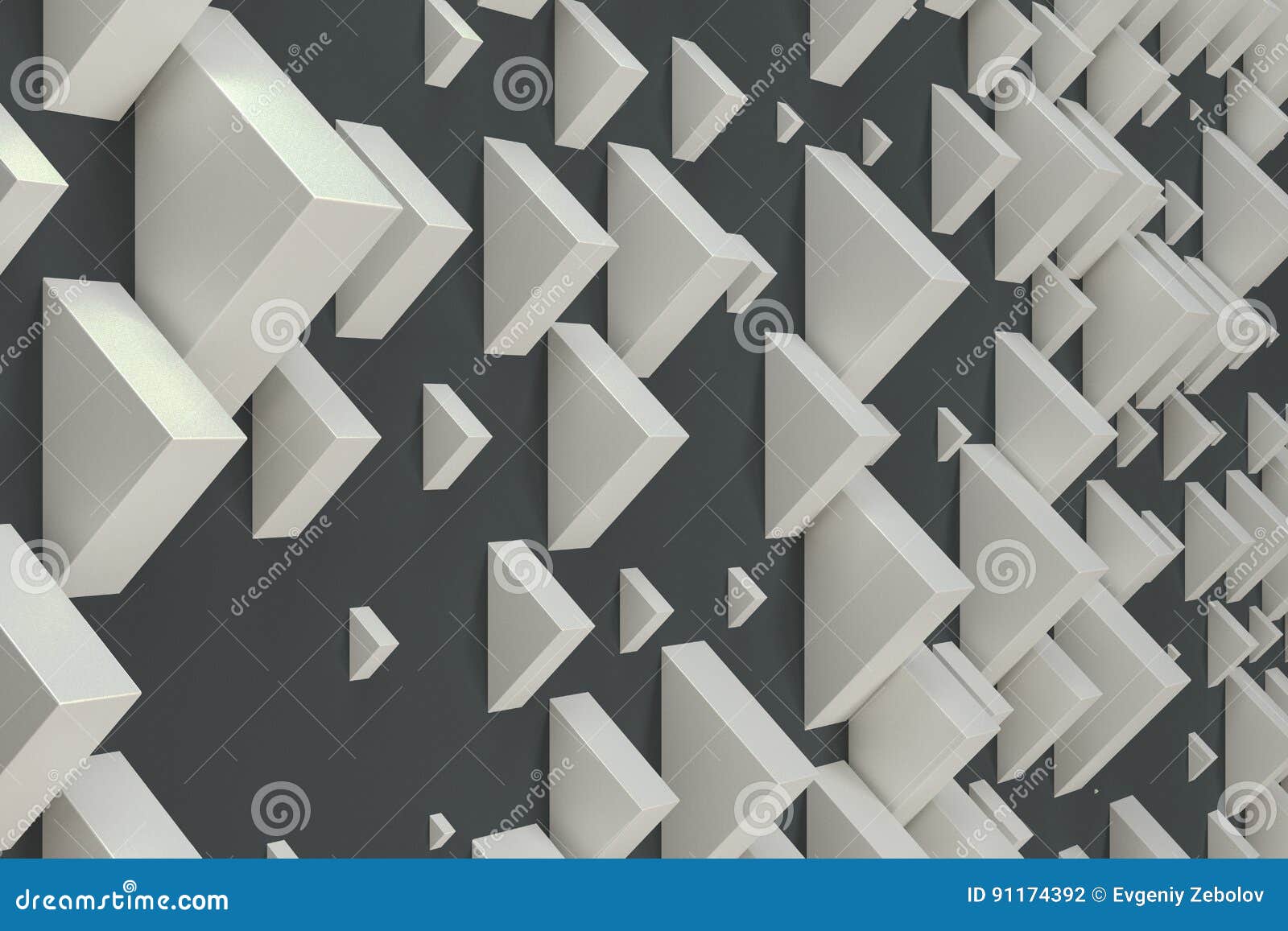 White Rectangular Shapes of Random Size on Black Background Stock ...