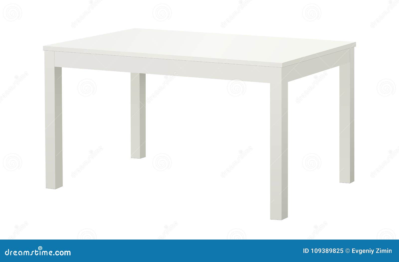 White rectangular table stock vector. Illustration of kitchen - 109389825