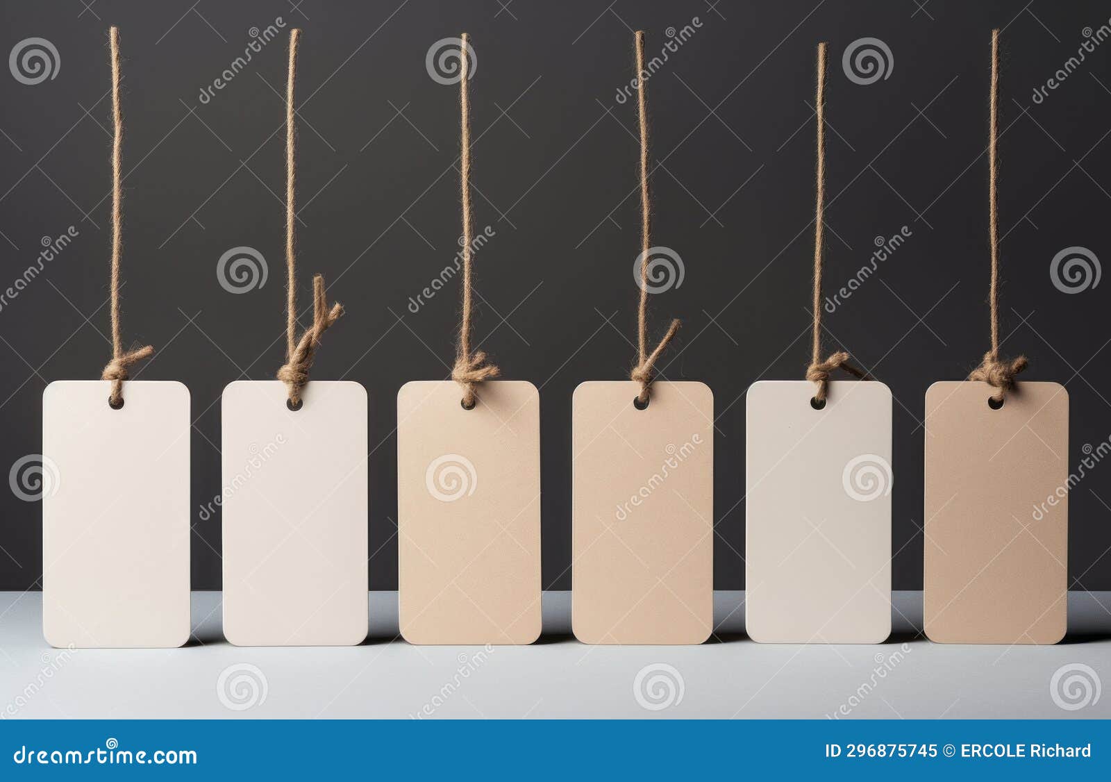 White Rectangular Tags - Add a Touch of Class To Your Design Stock ...