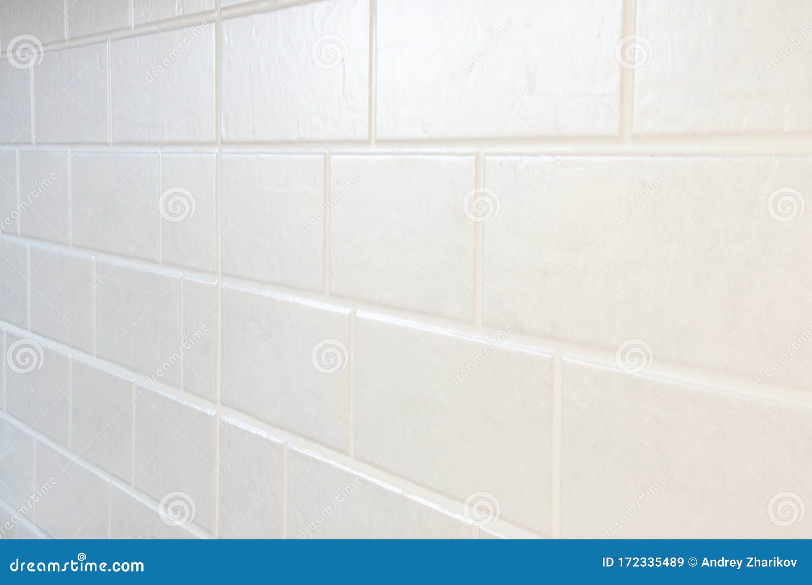 White Rectangular Tile. On The Kitchen. Texture Royalty-Free Stock ...