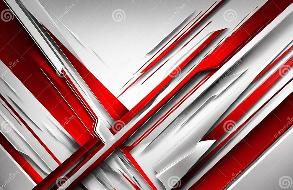 White and Red Abstract Background Stock Illustration - Illustration of ...