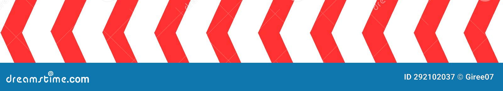 White and Red Arrow Horizontal Reflective Tape. a Long Horizontal Left ...