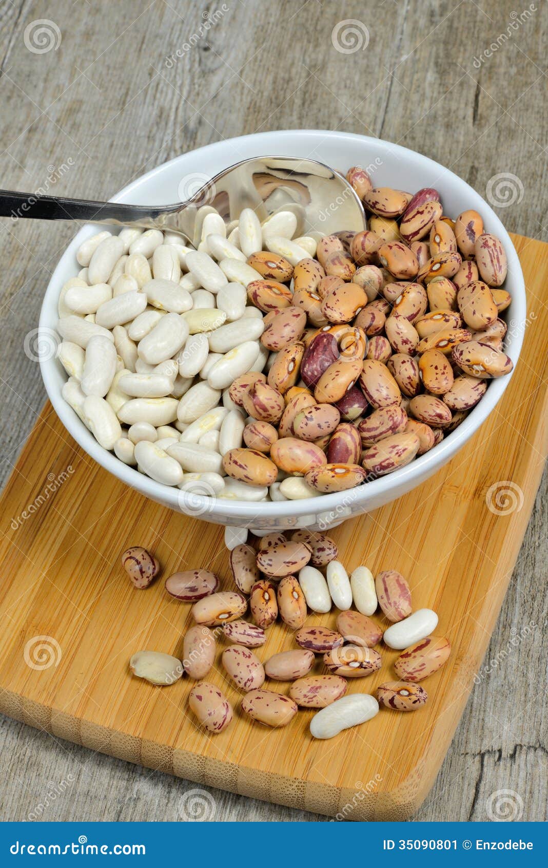White and red beans stock image. Image of beans, bean - 35090801