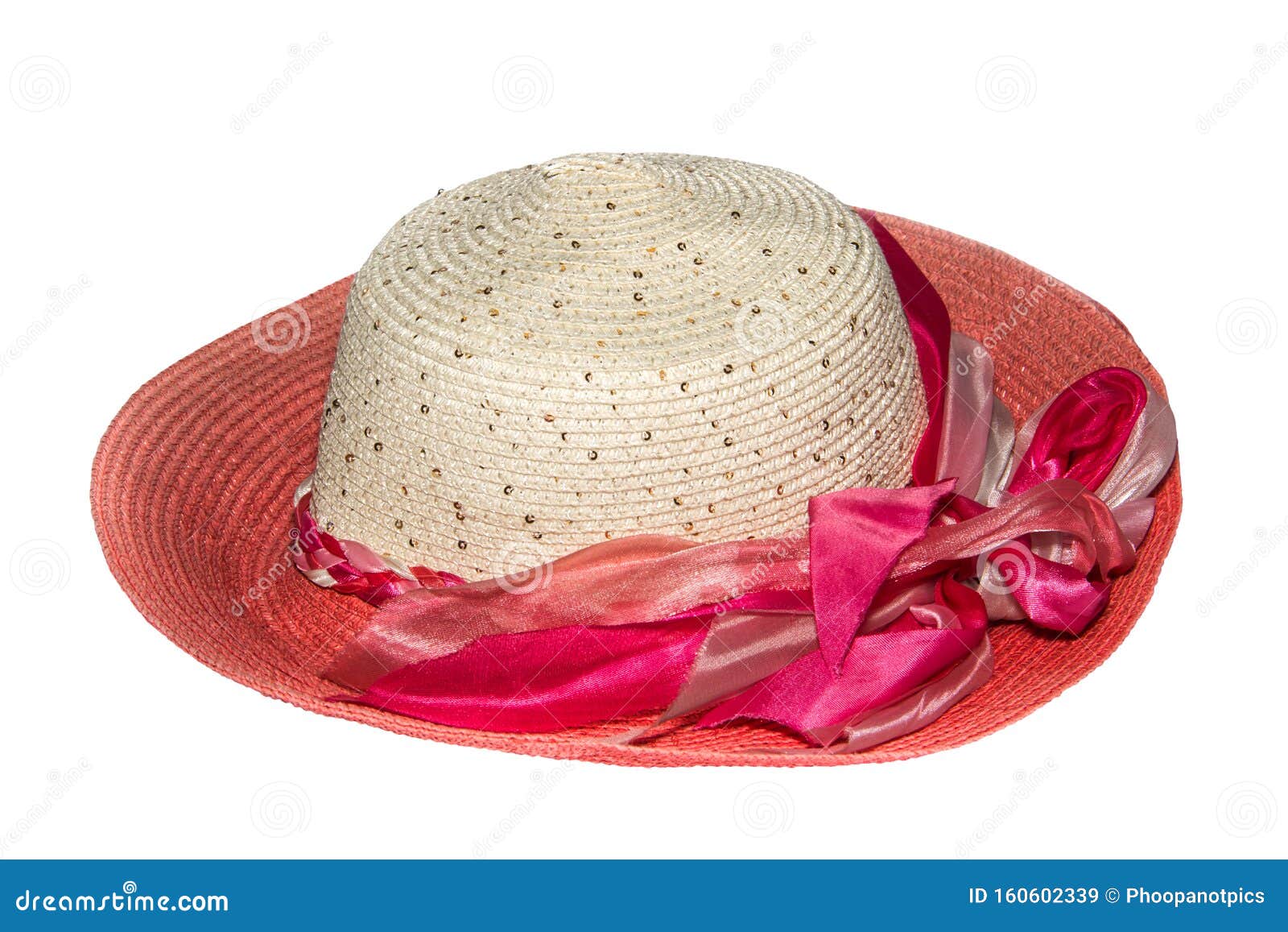 Beautiful Hat on White Background Stock Image - Image of beautiful ...