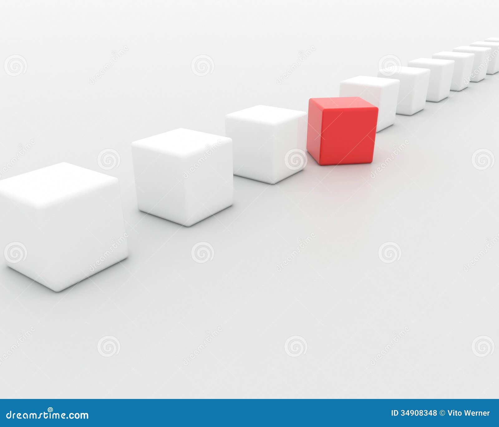 White and Red Blocks on White Background Stock Illustration ...
