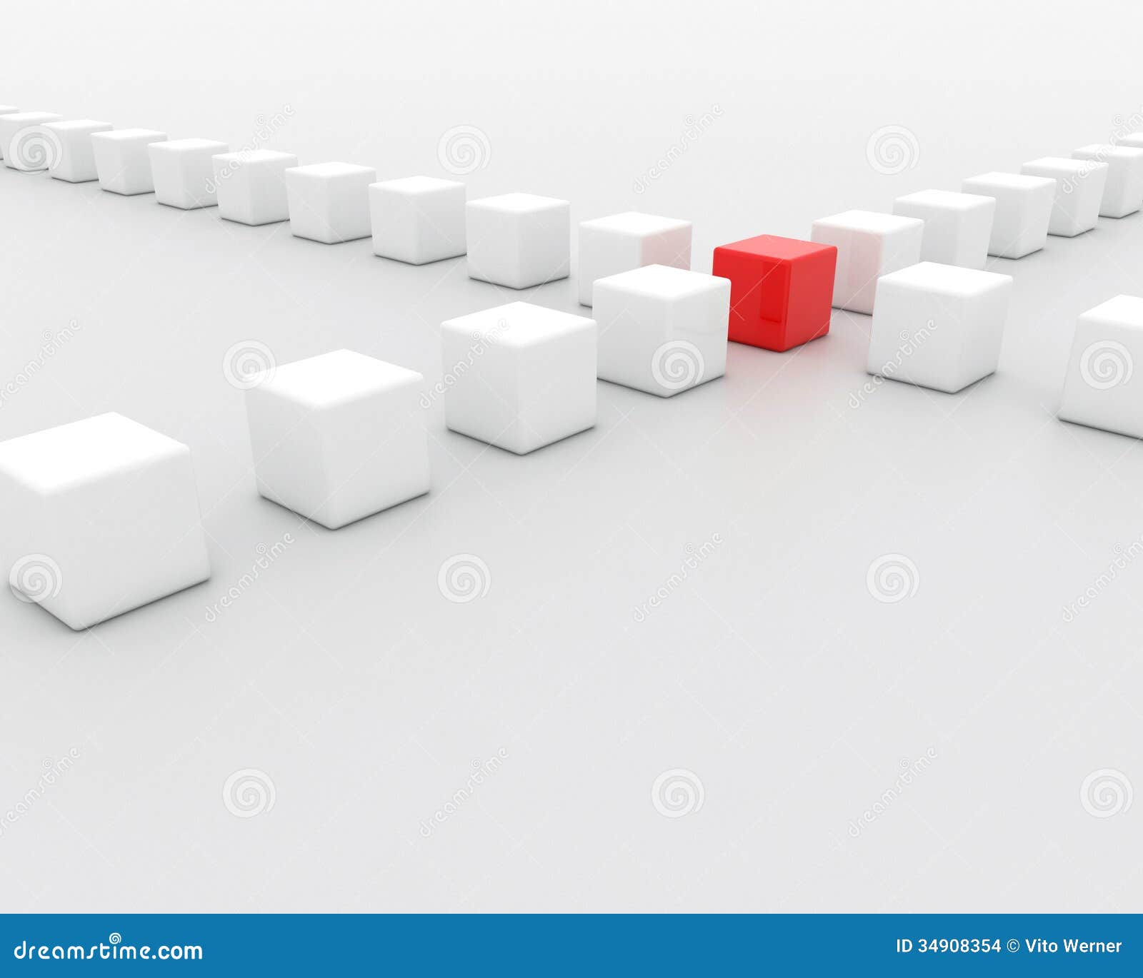 White and Red Blocks on White Background Stock Illustration ...