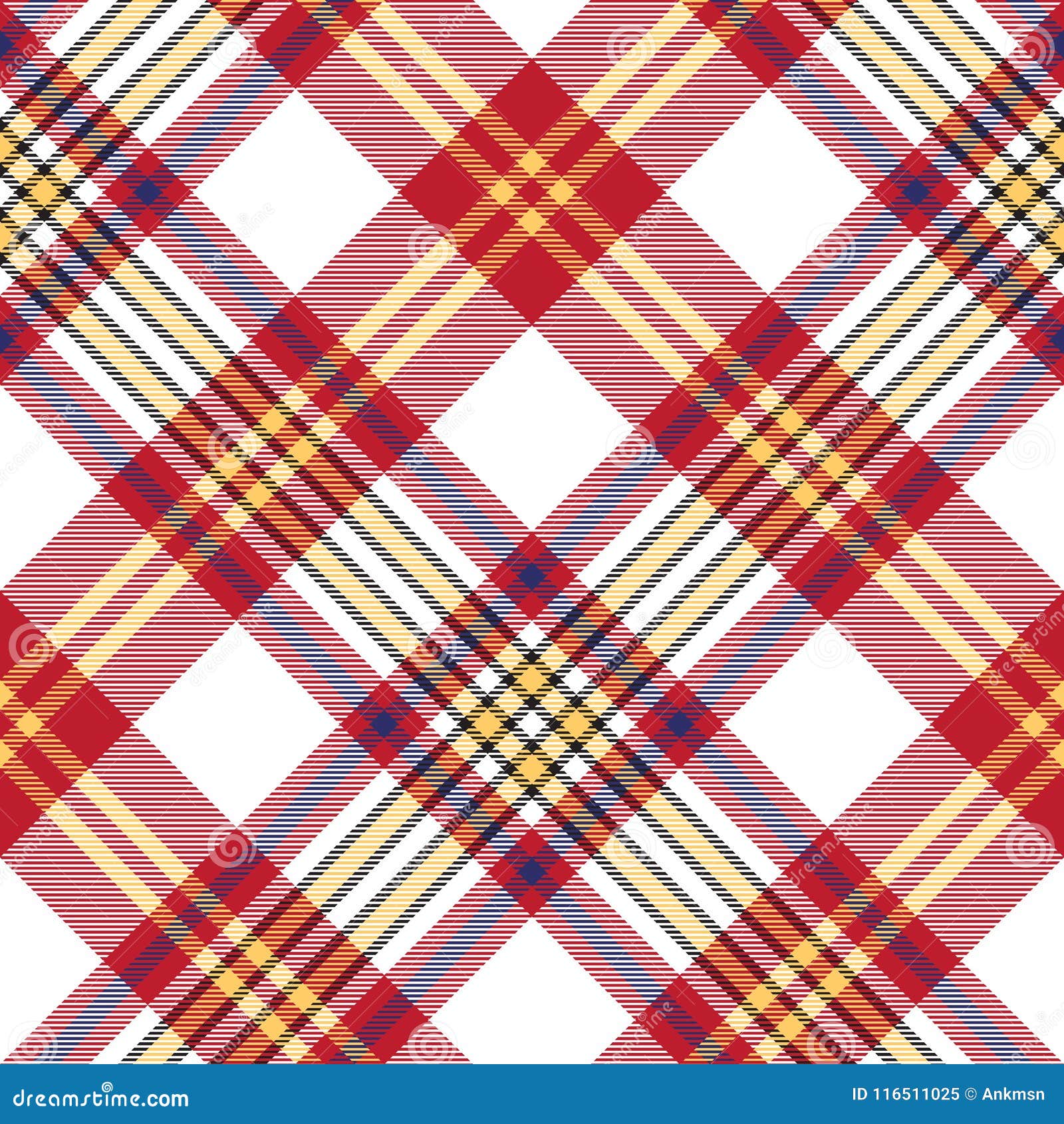 White Red Check Seamless Fabric Texture Stock Vector - Illustration of ...
